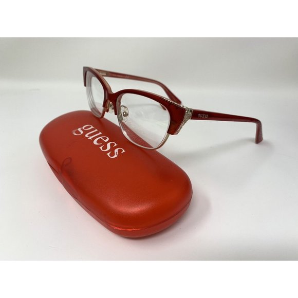 Guess | Accessories | Guess Eyeglasses Gu259 068 Red 52 7 135 Flex ...